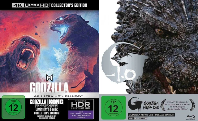 GODZILLA KONG MONSTERVERSE + Godzilla Minus One - Deluxe Edition # UHD ...