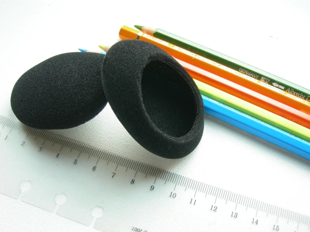 2 OVALE OHRPOLSTER passend an Sony MDR-35 Kopfhörer MDR35 MDR 35 ...