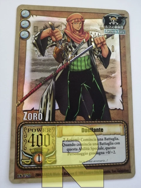 ZORO - DUELLANTE ® LK-C20 ® Rara Holo Foil ® One Piece TCG ® Italiano ...