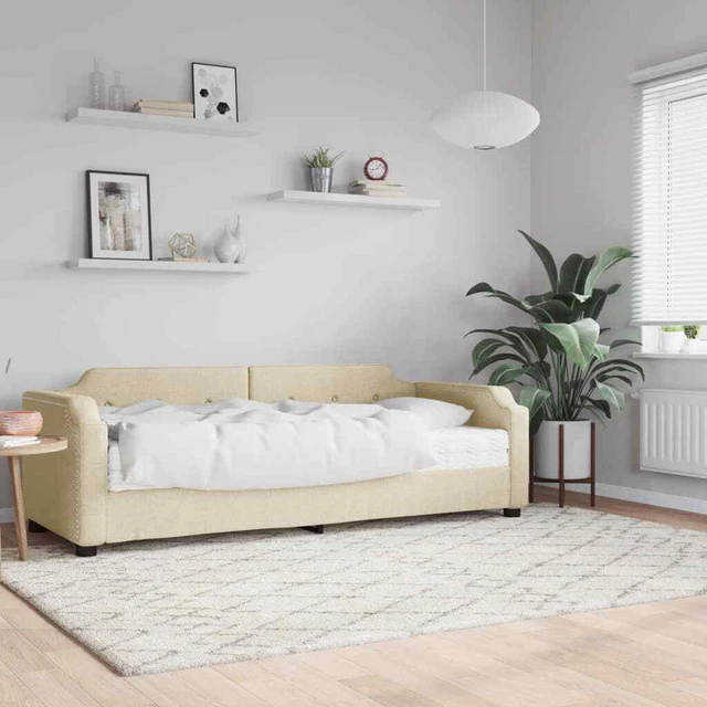 LIT DE JOUR avec matelas crème 100x200 cm tissu EUR 433,34 - PicClick FR
