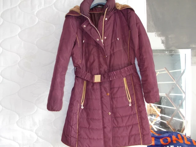 LADIES WINTER PADDED coat by David Parry size 12 £39.99 - PicClick UK