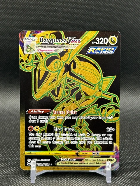 POKEMON CARD - Rayquaza VMAX (Secret) - Silver Tempest Trainer Gallery TG29/TG30 EUR 7,24 ...