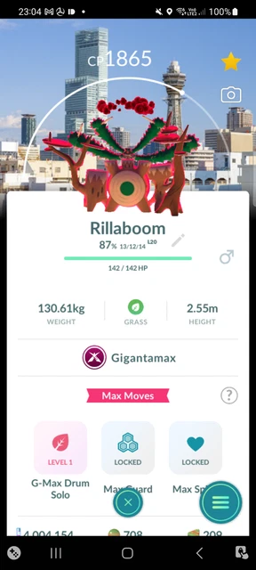 GIGANTAMAX RILLABOOM with Osaka Background | Pokémon Go | Same/next day ...