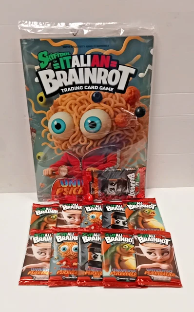ALBUM STARTER PACK Italian Brainrot Skifidol Trading Card + 10 Beutel ...