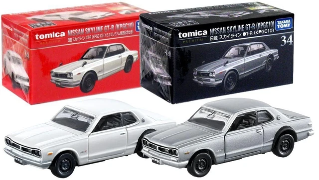 TAKARA TOMY TOMICA Premium n. 34 NISSAN SKYLINE GT-R KPGC10 SET AUTO PRESSOFUSA EUR 24,42 ...