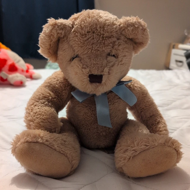KEEL TOYS TEDDY Bear 14” 35cm Plush Soft Toy Blue Bow D3 £5.43 ...