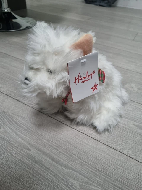 HAMLEYS WHITE WEST Highland Terrier dog plush Soft Toy Scotty BNWT New ...