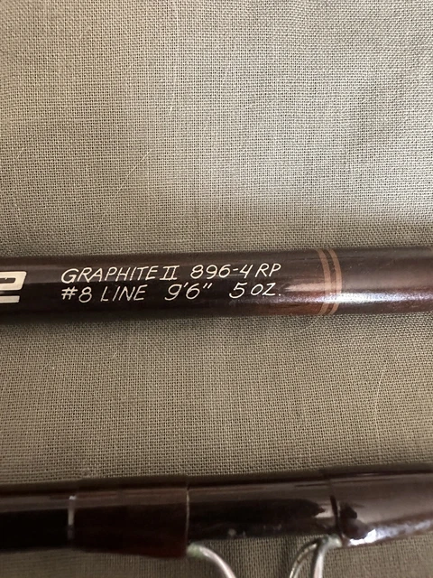 SAGE GRAPHITE II 896 4RP Fly Fishing Rod 9' 6" 8wt Four Piece with Sock ...