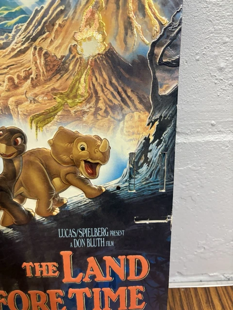 THE LAND BEFORE time vhs Display 1980’s Original Store Display Land ...