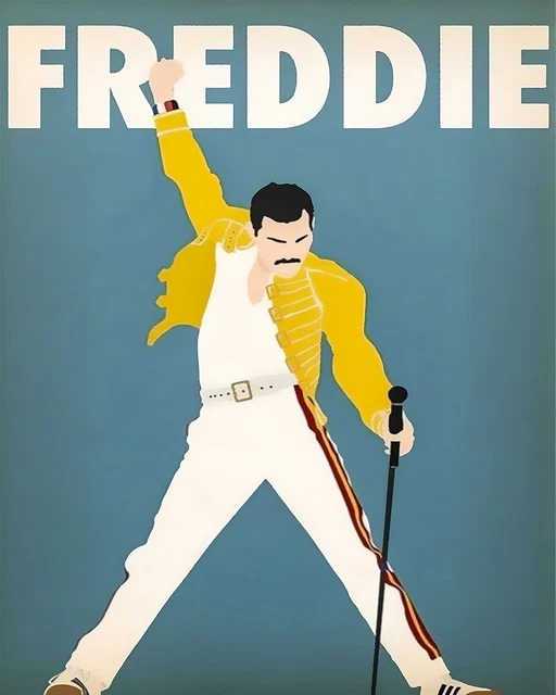 FREDDIE MERCURY POSTER - Queen Singer Tribute Wall Art - 12X16/16X20 ...