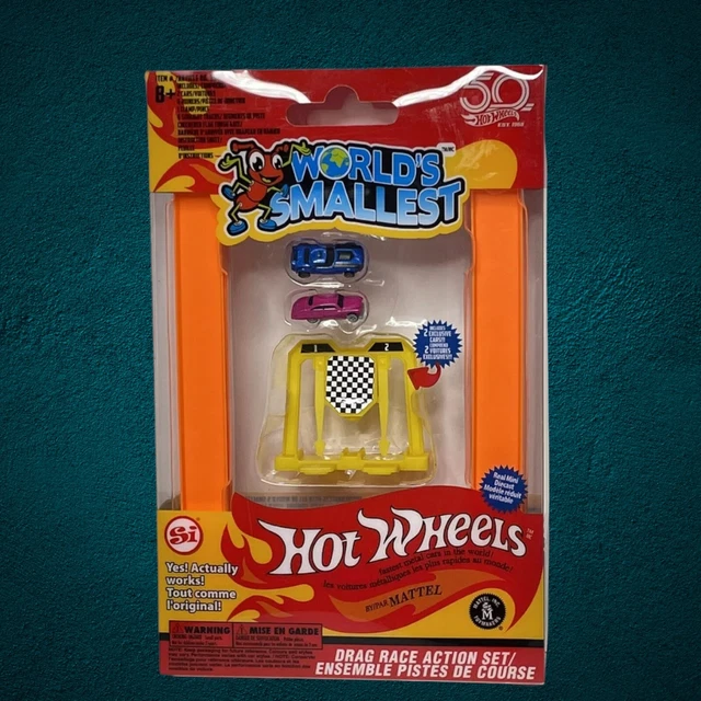 Hot Wheels Drag Race Action Set Worlds Smallest Track Joiners 2 Exclusive Cars Eur 2131