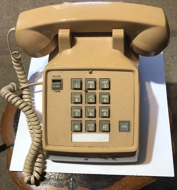 VINTAGE RADIO SHACK Touch Tone Pulse Push Button Keypad Desk Phone ...