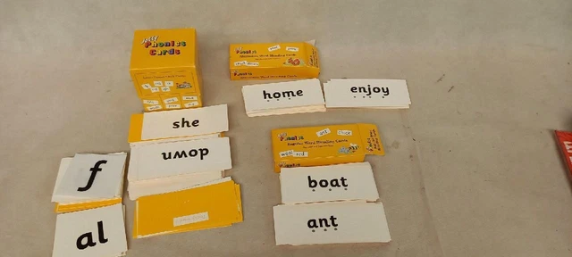 JOLLY PHONICS BUNDLE Letter sound FLASHCARDS / Word Blending Cards £20. ...