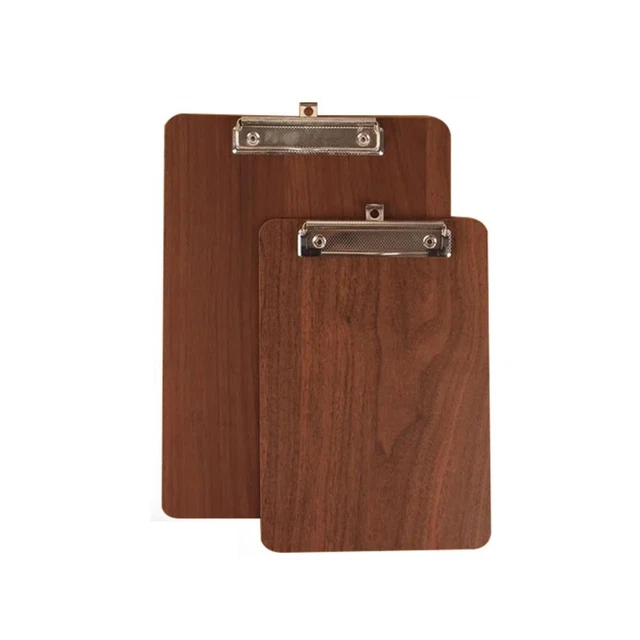 WOODEN FILE FOLDER A4/A5 Writing Splint Simple Writing Pad Gift/Prize £ ...