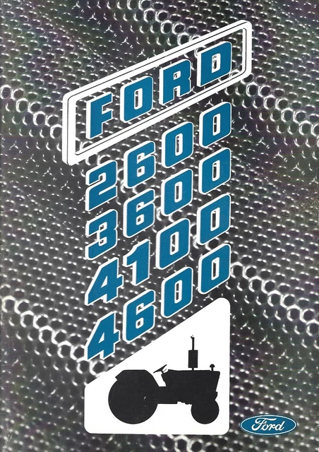 MANUEL D'ENTRETIEN NOTICE d'utilisation tracteurs ford 2600 - 3600 ...