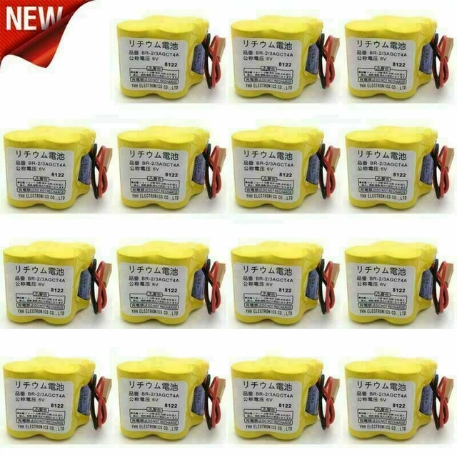 15X BR-2/3AGCT4A 4400MAH 6V PLC Battery For FANUC Backup Power A98L ...