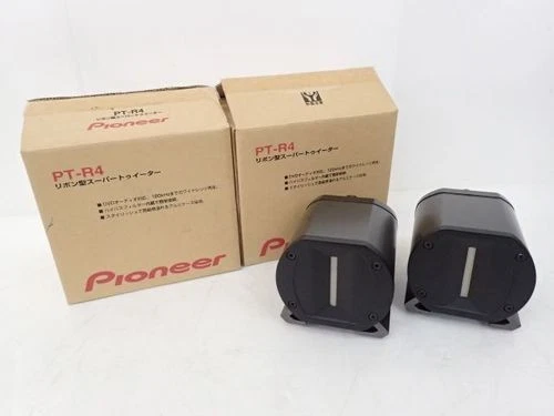 PIONEER PT-R4 RIBBON Shaped Super tweeter speaker set Black Box Manual ...