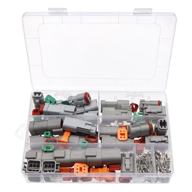 185 PCS,KIT DE connecteurs de fils étanches, série Deutsch DT, DT06-2/3/4/6S EUR 24,88 - PicClick FR
