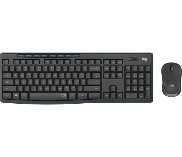 LOGITECH MK295 SILENT Wireless Combo clavier Souris incluse USB QWERTY ...