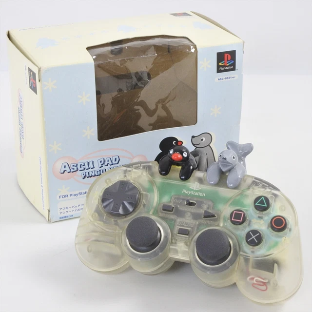 ASCII PAD PINGU Version Clear Controller Boxed For Playstation PS1/PS2 ...