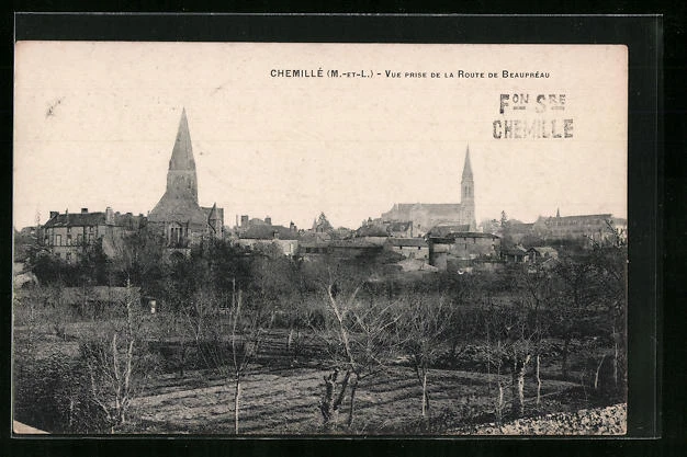CPA CHEMILLÉ, VUE Prise De La Route De Beaupreau EUR 5,00 - PicClick FR