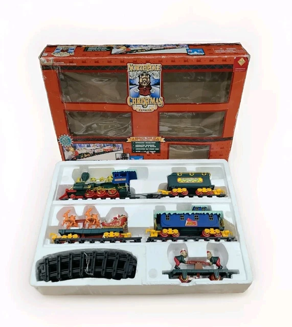 NORTHPOLE CHRISTMAS EXPRESS Musical Animated Santa Train Set 2006 Toy ...