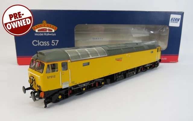 OO GAUGE BACHMANN 32-761 DCC Fitted Class 57 312 Network Rail Yellow ...