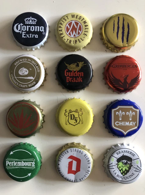 LOT 12 BEER caps from different countries - capsules de Bière EUR 0,80 ...