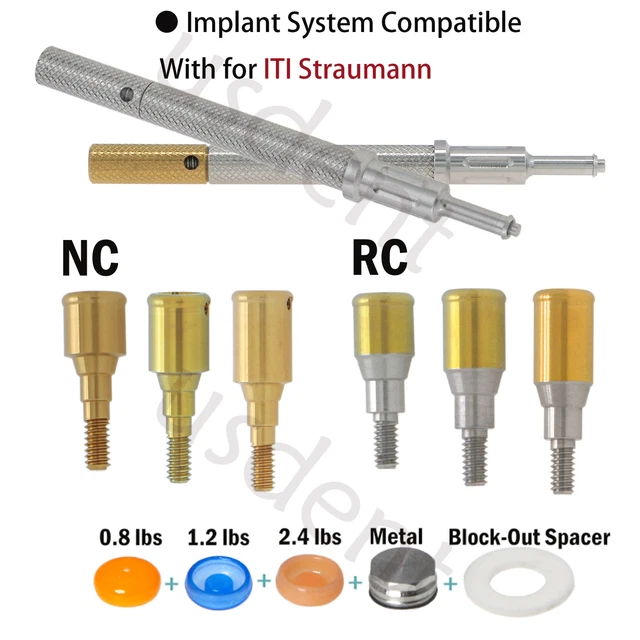 DENTAL FIT STRAUMANN Compatible Bone Level RC/NC D3.7MM AH=4,5,6MM $31. ...
