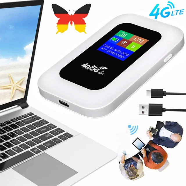 4G/5G LTE TRAGBARE Mobiler WLAN Router 150 Mbit/s Hotspot WLAN Modem SIM Karte EUR 22,98 ...