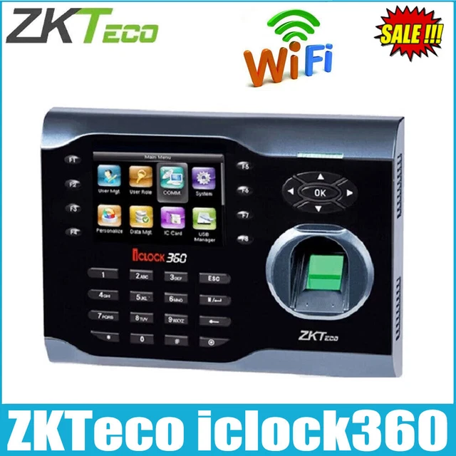 Zkteco Iclock360 Tcp Ip Wifi Biometric 8000 Fingerprint Time Attendance Recorder 252 59