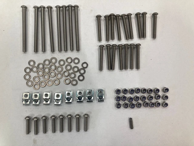 LAND ROVER DEFENDER 4 Door Front and 2nd Row Stainless Security Bolt ...