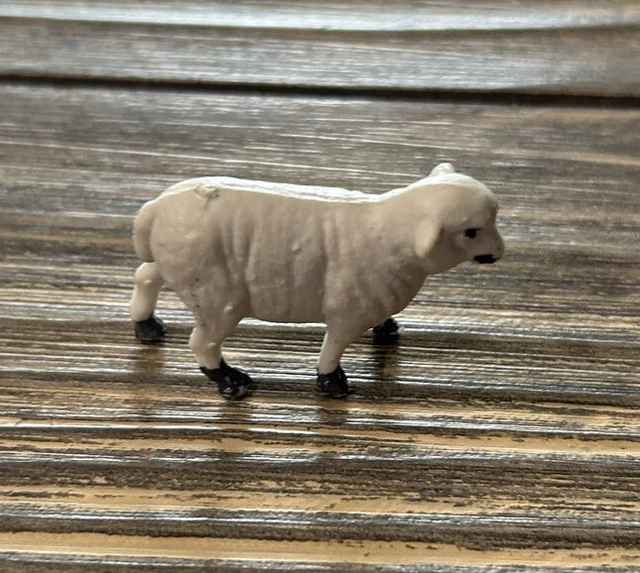 VINTAGE WHITE SHEEP Figure Figurine Toy Farm Animal 1.75” $7.13 - PicClick