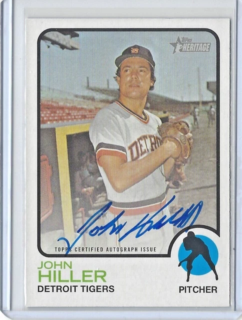 AUTOGRAPHES AUTOMATIQUES JOHN Hiller Topps Heritage Real One 2022 #ROA ...