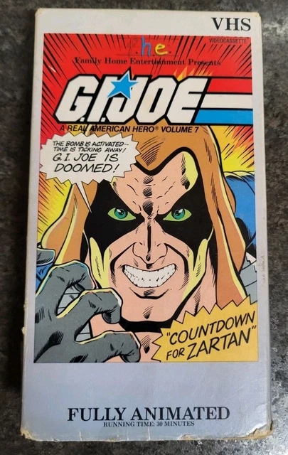 1985 GI JOE VHS Volume 7 Countdown For Zartan , Nice Condition $19.00 ...