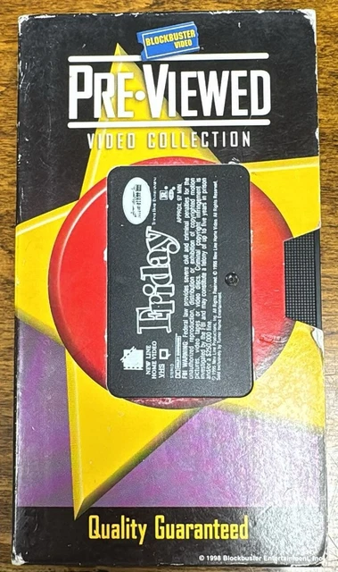 VINTAGE BLOCKBUSTER PREVIEWED Video Collection “Friday” Vhs 2001 £13.60 ...
