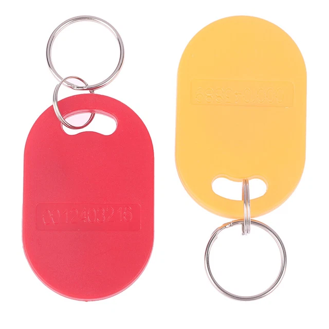 IC+ID REWRITABLE COMPOSITE Key Tags Keyfob RFID T5577 Changeable ...