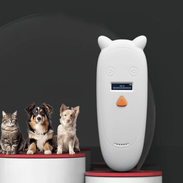 RECHARGEABLE ANIMAL CHIP Reader With Backlits Screen Ranges Portable ...