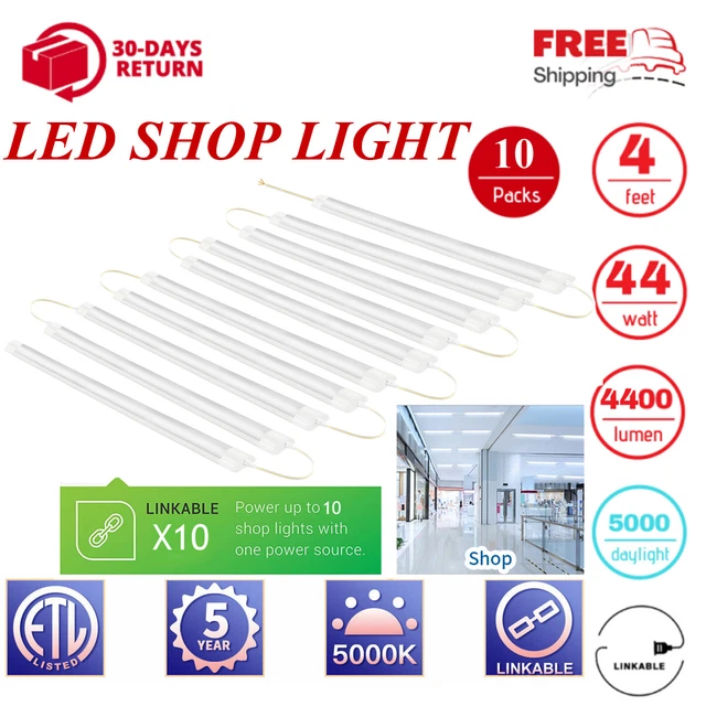 4 FT /120 cm 44 Watt LED Batten Tube Linear Light Slim Ceiling Lamp, AC ...