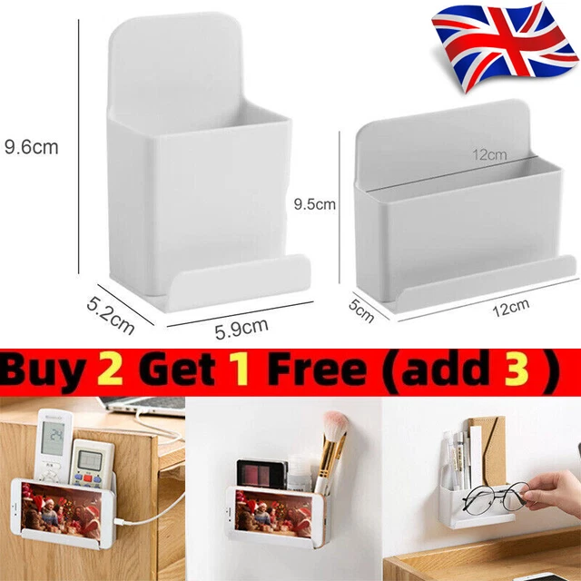 REMOTE CONTROL HOLDER Wall-Mounted Storage TV Air Conditioner Phone ...