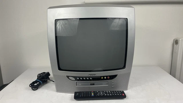 MATSUI 14” CRT Tv Television DVD Combo Retro Gaming (Read Description ...