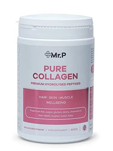 PURE COLLAGEN PEPTIDES 400g Types I III Food Supplement Unflavoured £19.99 - PicClick UK