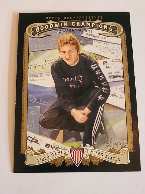 2012 UPPER DECK Goodwin Champions Jonathan Wendel #192 jeux vidéo ...