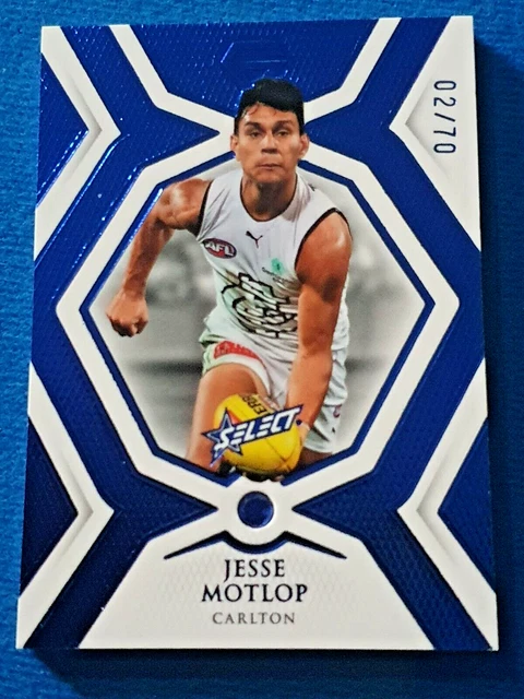 2023 SELECT AFL GEM Sapphire - Jesse MOTLOP, Carlton Blues - ***02/70 ...