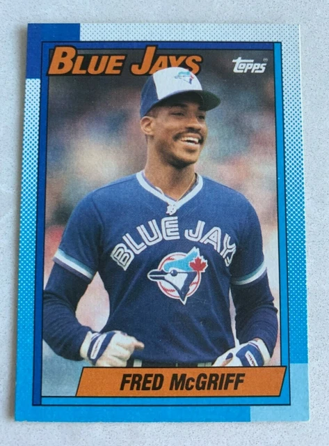 MLB FRED MCGRIFF Toronto Blue Jays 1990 Topps Baseball Trading CARD ...