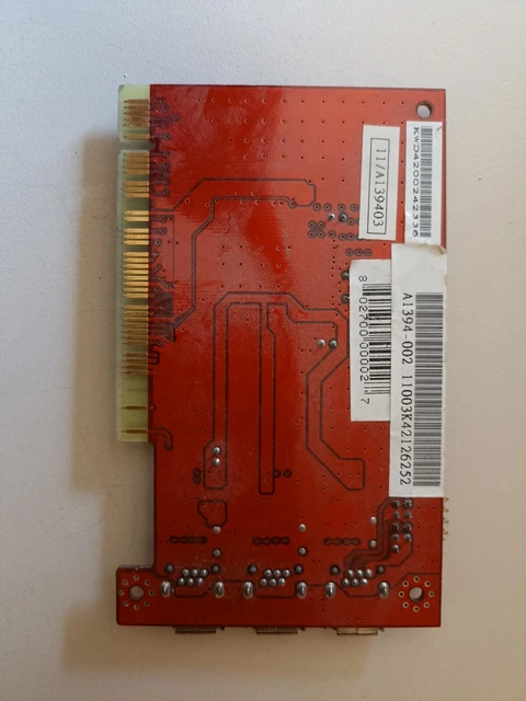 VIA J1394A1 A1394-002 3 Port Firewire PC Card PCB Platine Steckkarte DK01-16 EUR 13,86 - PicClick DE