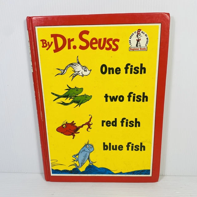 ONE FISH, TWO Fish, Red Fish, Blue Fish by Dr. Seuss RARE Hardcover ...