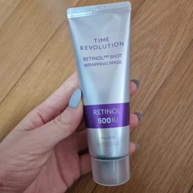 MISSHA TIME REVOLUTION Retinol 500 Shot Wrapping Mask 80g Elasticity ...