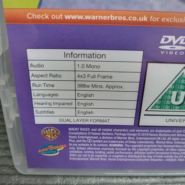 WACKY RACES - Complete Collection [DVD] Hanna Barbera All 34 Episodes ...