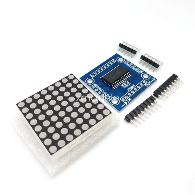 MAX7219 DOT MATRIX Module MCU Control LED Display Modules DIY Kit For ...